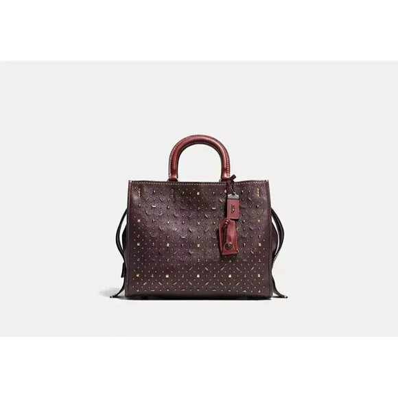 Coach | Bags | Coach 941 Prairie Rivets Rogue 3 Oxblood Satchel Bag Top ...